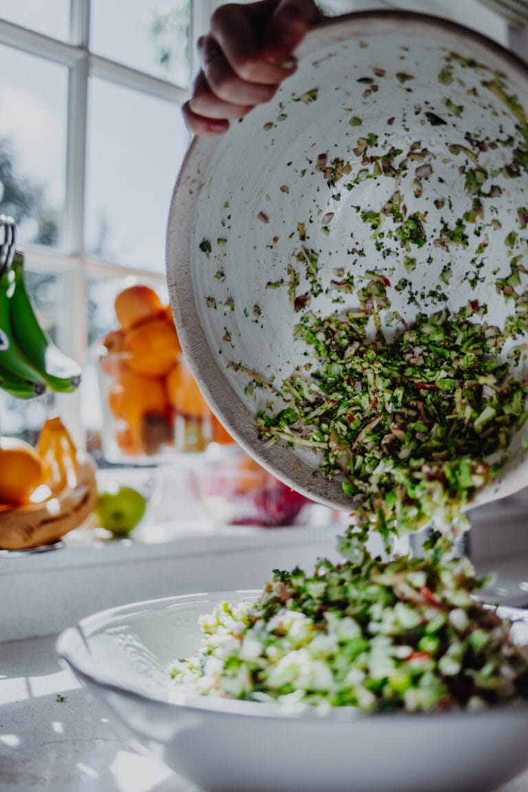 My Favourite Ever Raw Broccoli Salad I Georgie Eats
