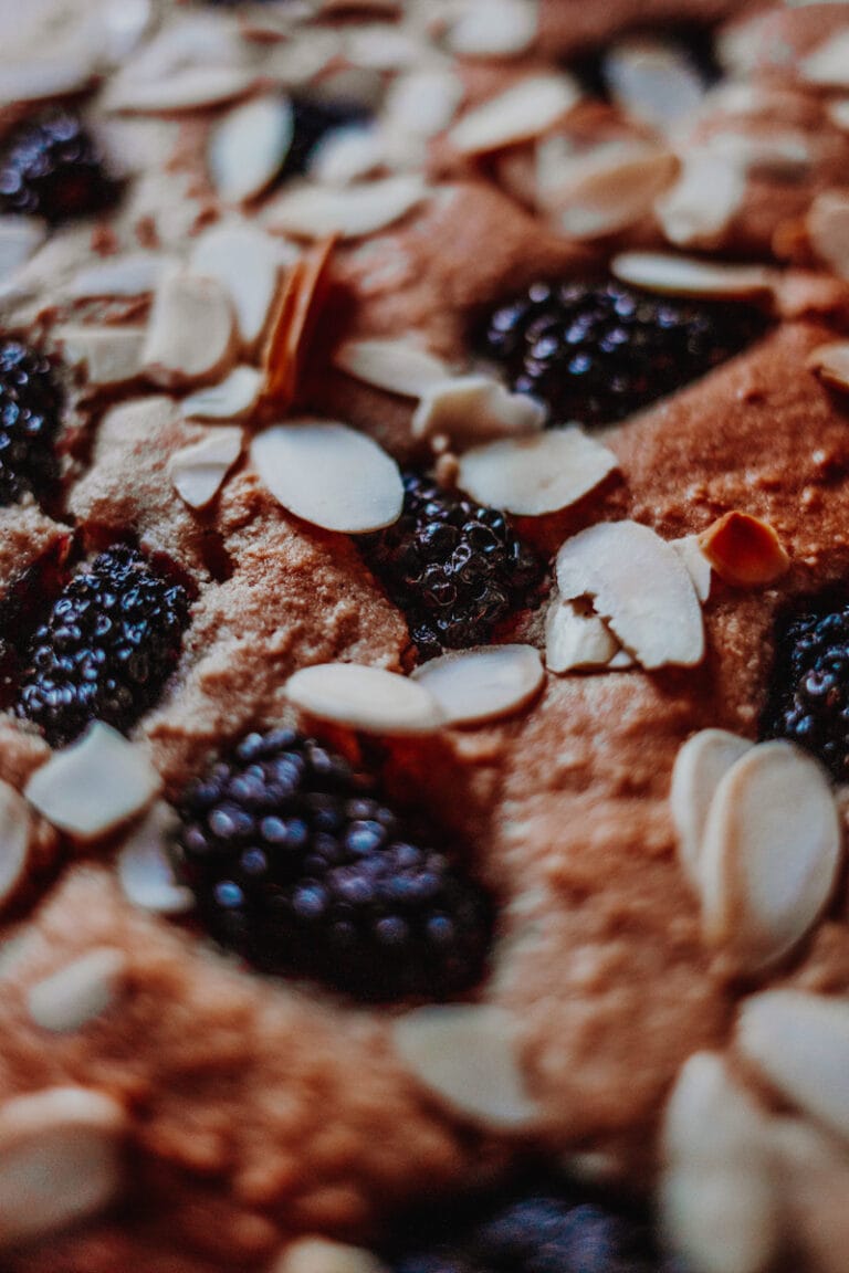 Blackberry Bakewell Bars I Vegan & Gluten-Free I Georgie Eats