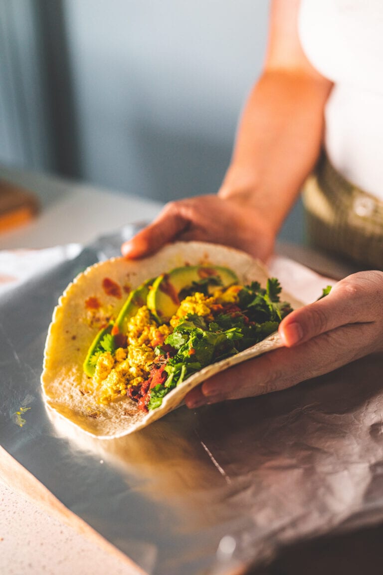 Scrambled Tofu Breakfast Burritos I Georgie Eats