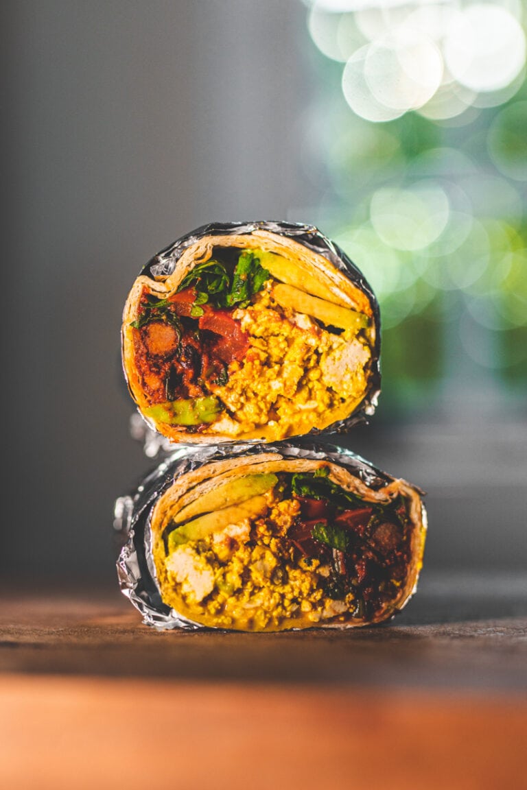 Scrambled Tofu Breakfast Burritos I Georgie Eats