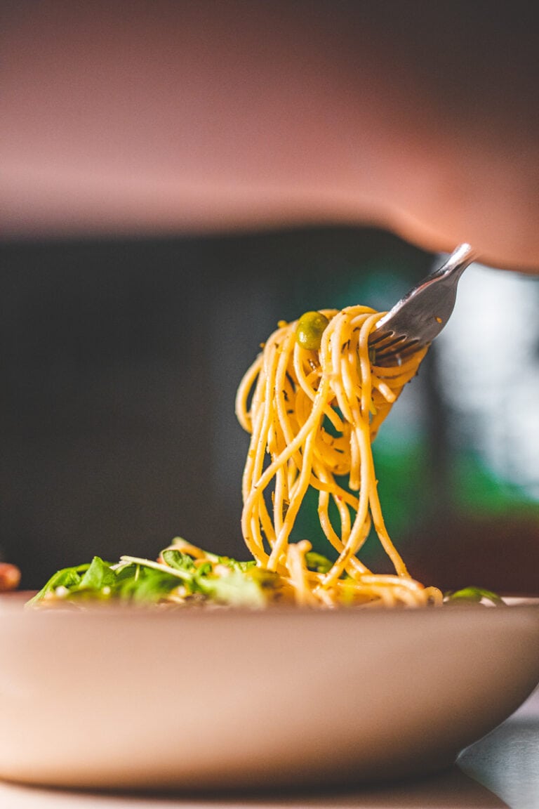Lemony Broad Bean Spaghetti I Georgie Eats