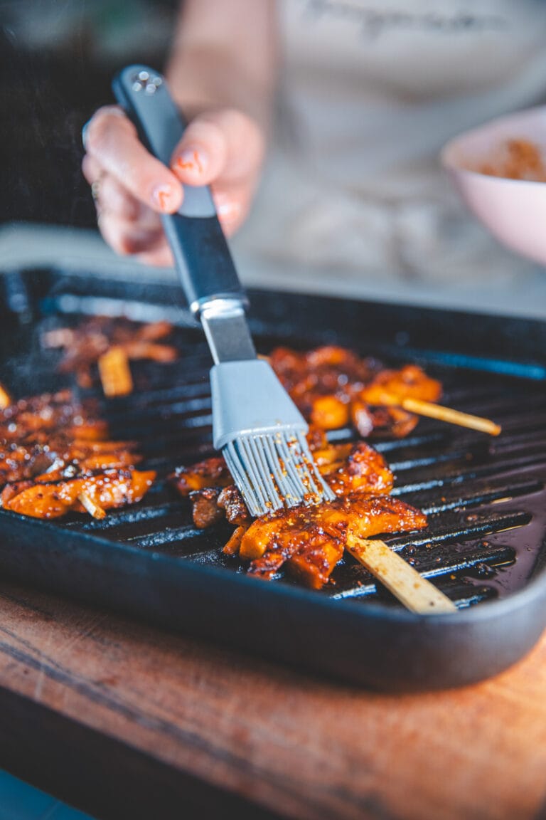Sticky Mushroom Skewers I Georgie Eats
