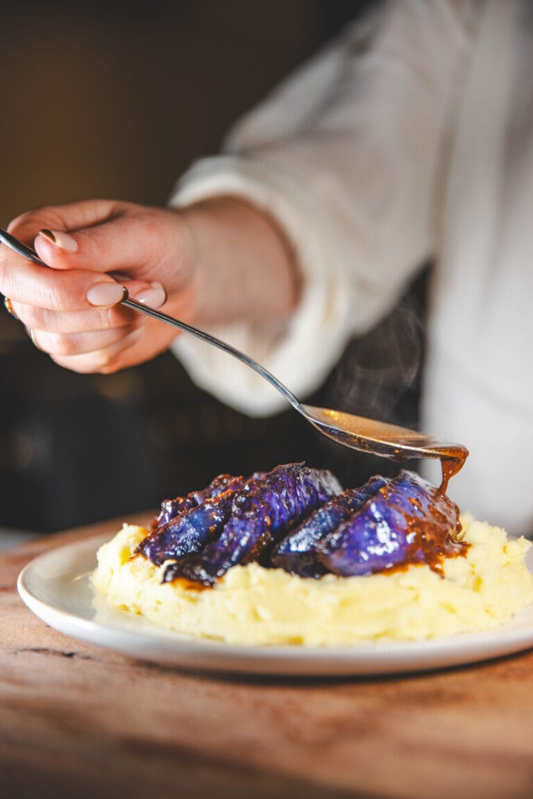 Miso Red Cabbage & Mash I Georgie Eats