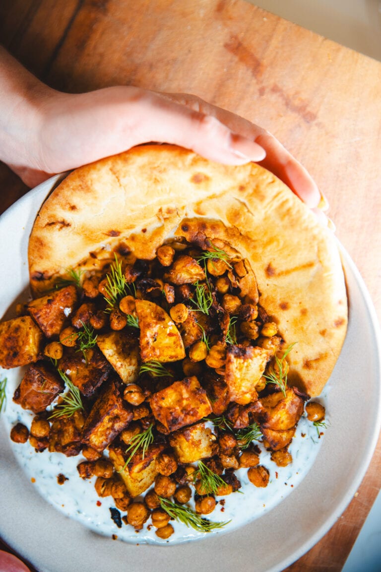 Shawarma Chickpea & Potato Bowls I Georgie Eats