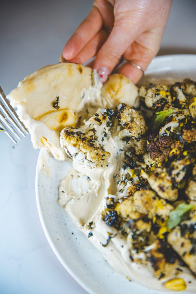 Herby Marinated Cauliflower & Tofu Ricotta I Georgie Eats
