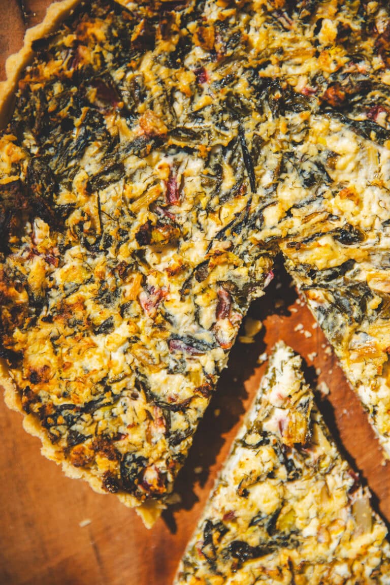 Swiss Chard Spanakopita Tart I Georgie Eats
